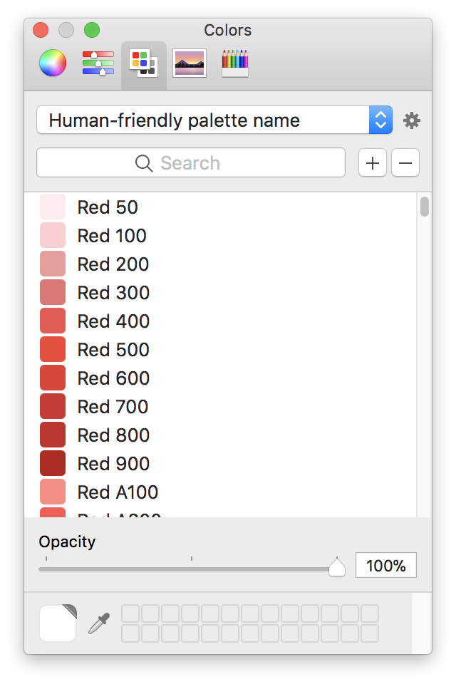 Tokens2palettes Example